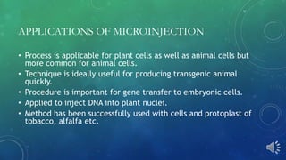Microinjection | PPTX