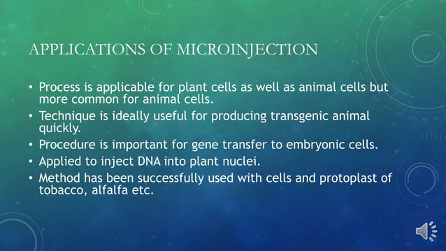 Microinjection | PPTX