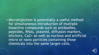Microinjection | PPTX