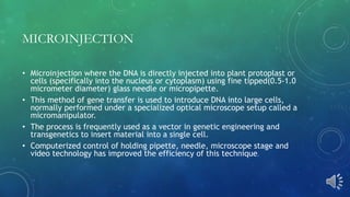 Microinjection | PPTX