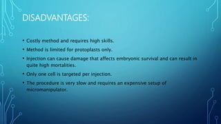 Microinjection ssb | PPTX