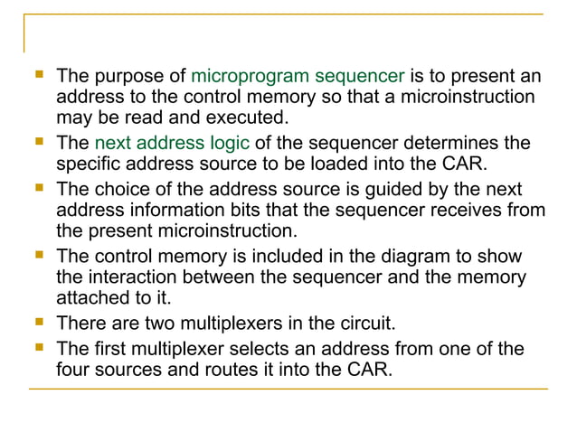 Microinstruction Sequencing New Ppt
