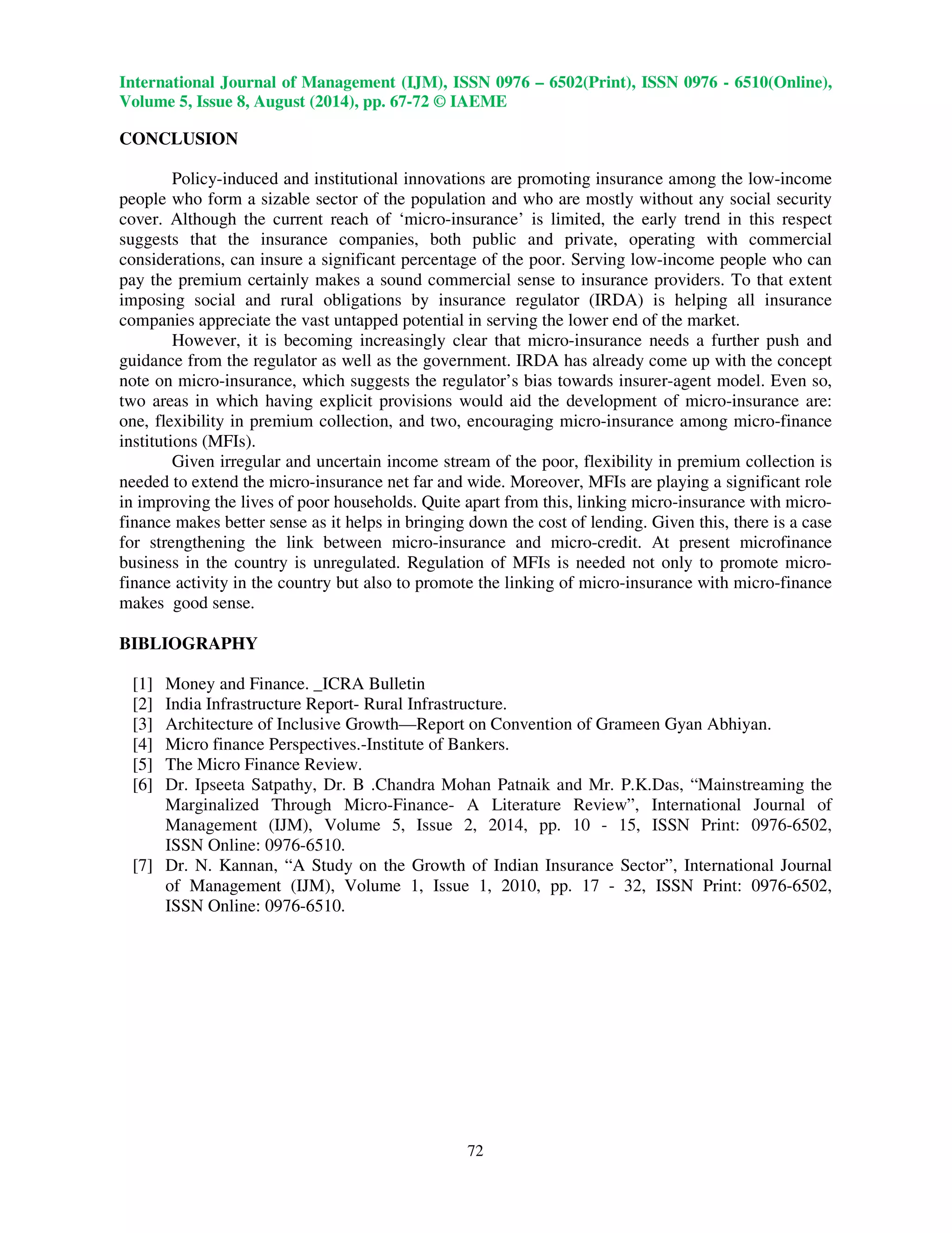 Micro insurance in india | PDF