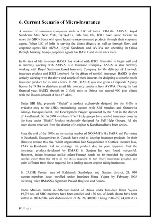 Micro insurance in odisha | PDF