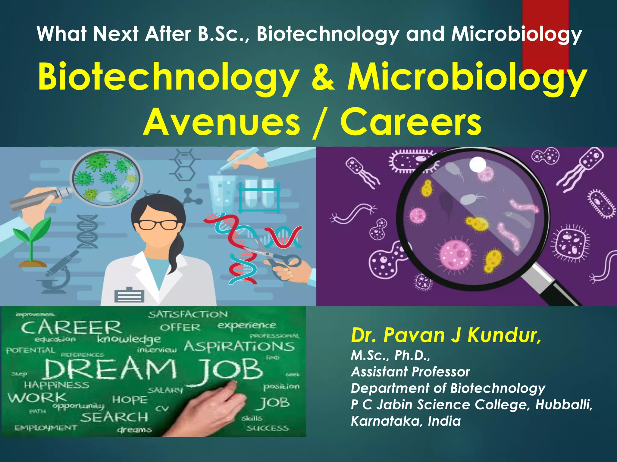What Next After B.Sc., Biotechnology and Microbiology Avenues / Careers | PDF