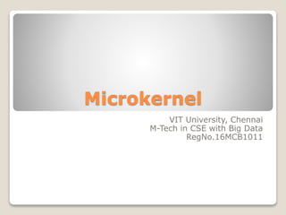 Microkernel | PPTX