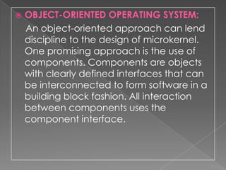 Microkernel architecture | PPTX