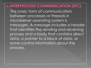 Microkernel architecture | PPTX