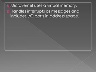 Microkernel architecture | PPTX