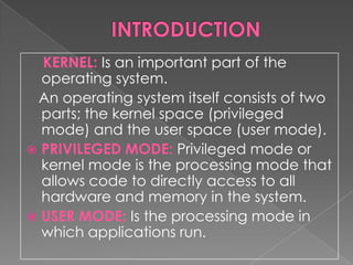 Microkernel architecture | PPTX
