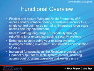 Microlatch product overview | PDF
