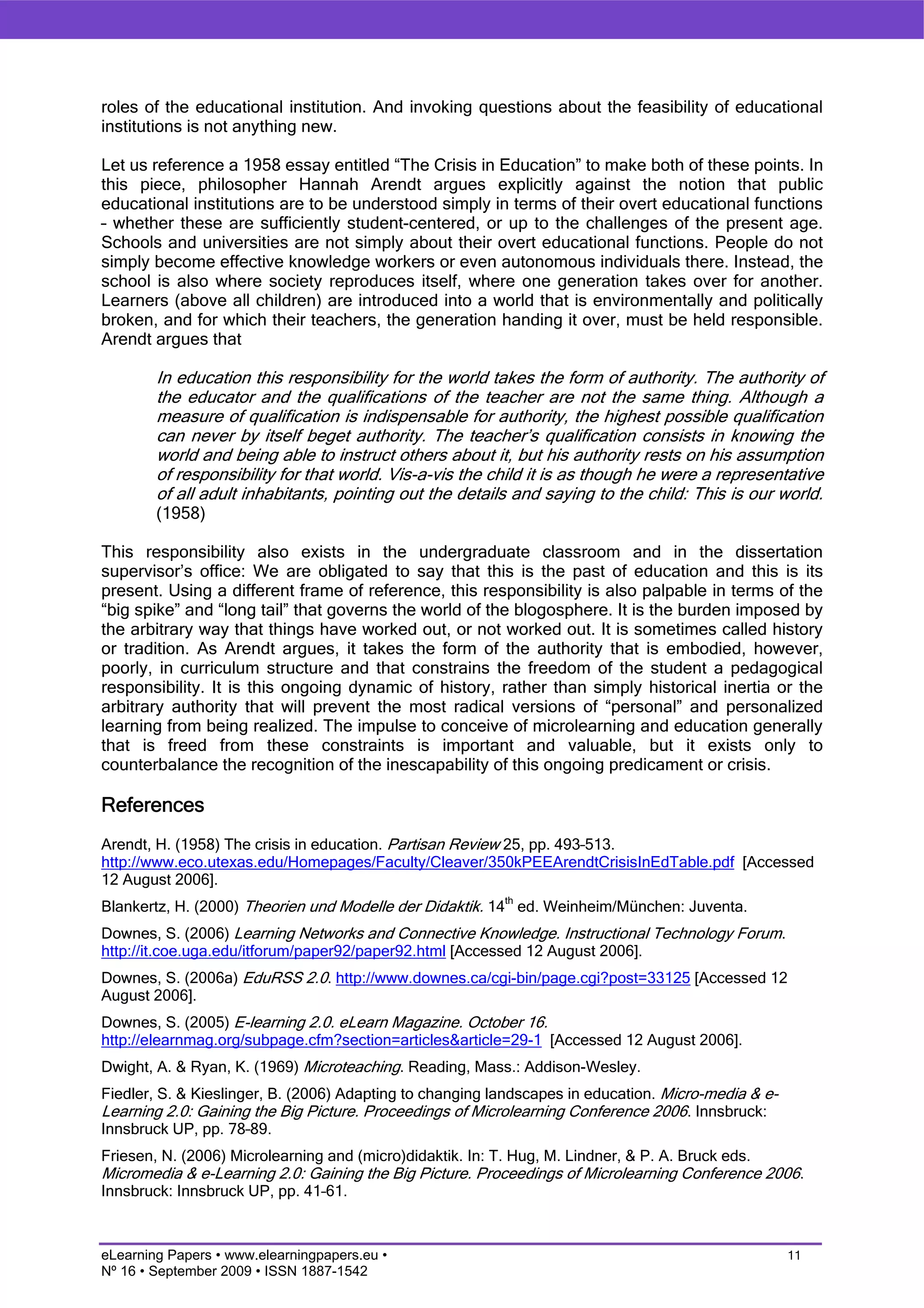 Outline of a Microlearning Agenda | PDF | Workshops and Classes ...