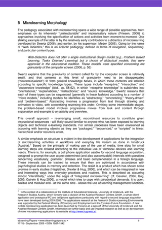 Outline of a Microlearning Agenda | PDF | Workshops and Classes ...