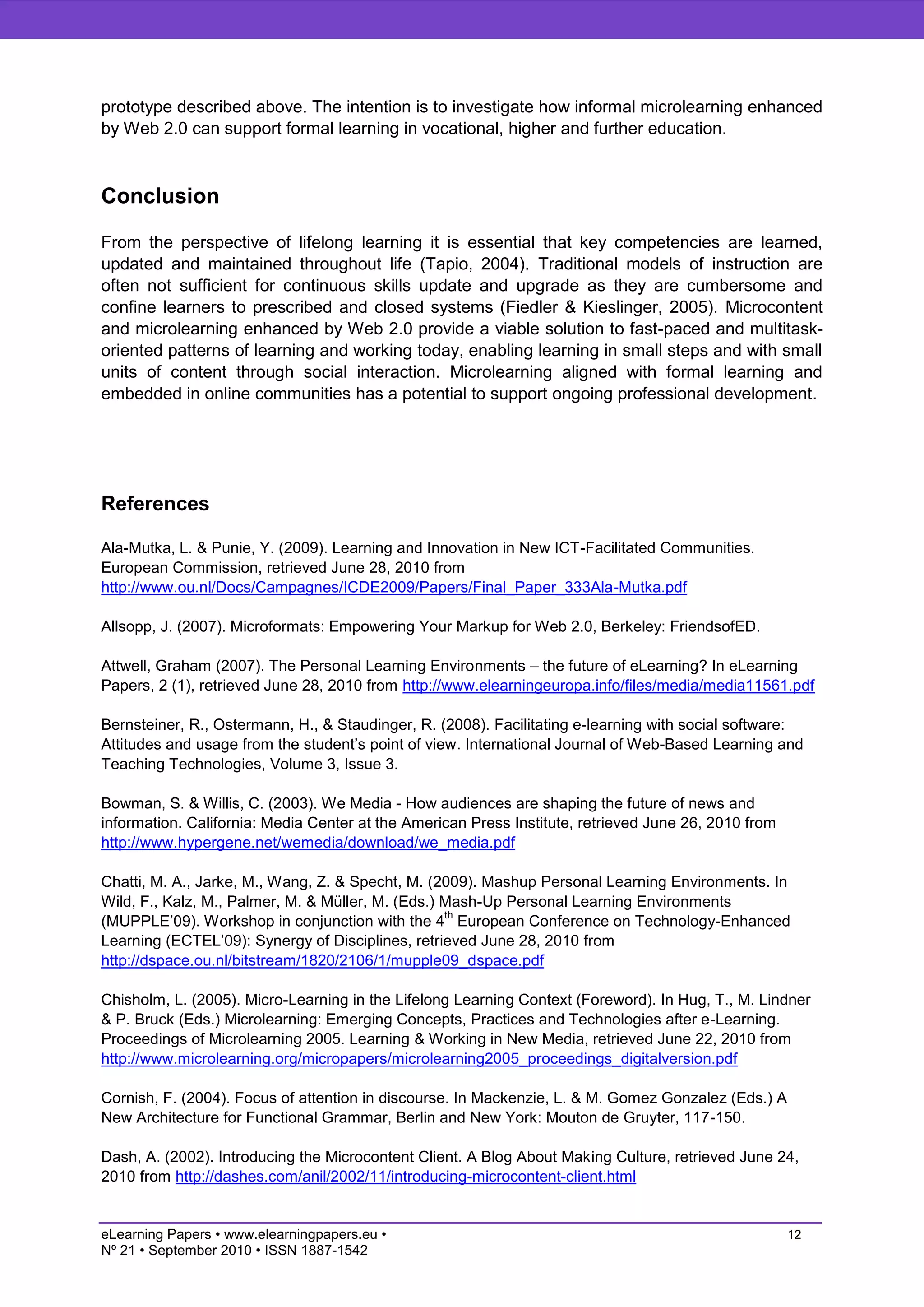 Microlearning: a strategy for ongoing professional development | PDF