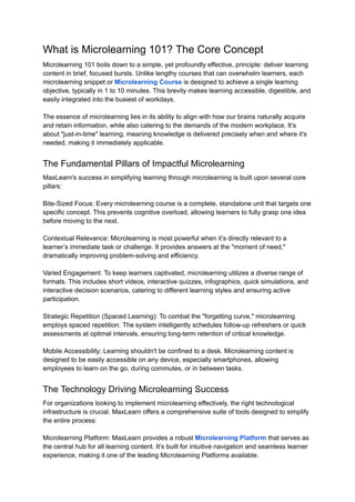 Microlearning 101_ Simplifying Learning in Small, Impactful Steps with MaxLearn.pdf