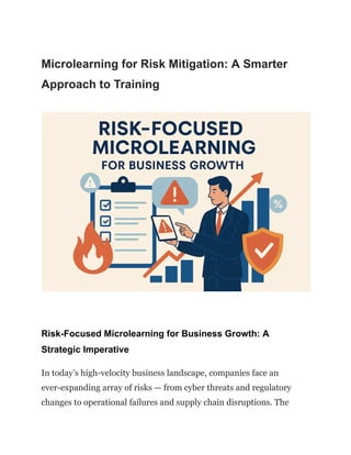 Microlearning for Risk Mitigation_ A Smarter Approach to Training.pdf