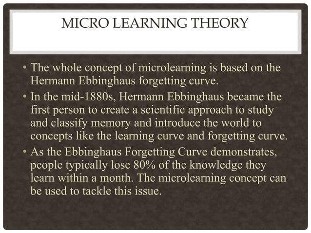 Micro learning PPT.pptx | Workshops and Classes | Hobbies & Interests