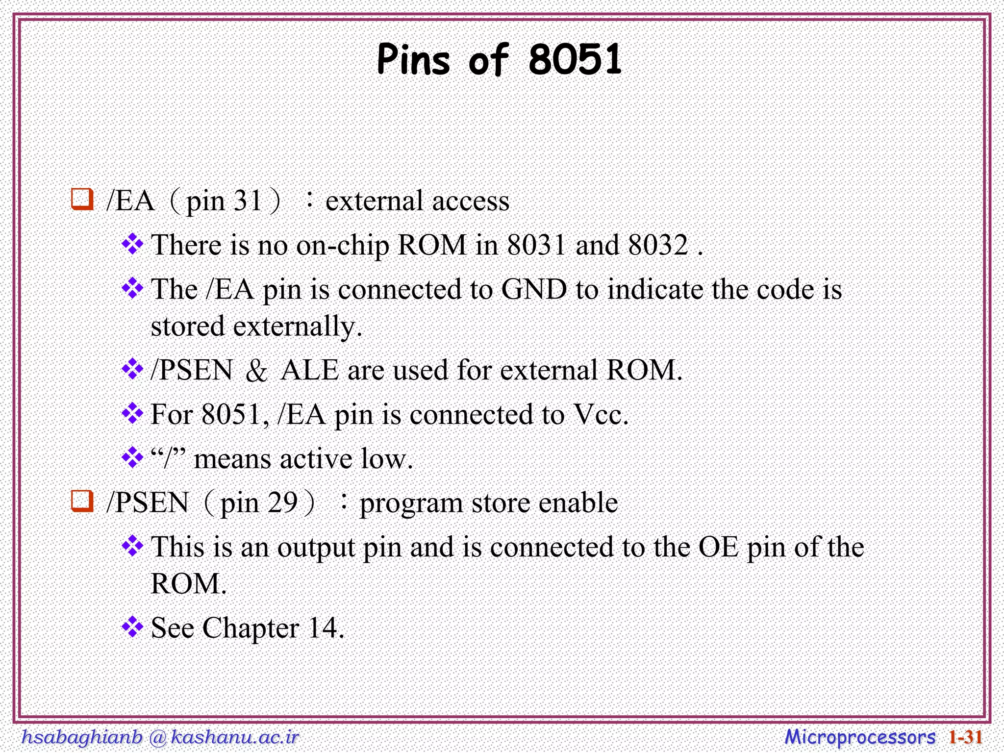 8051 Microcontroller | PPTX