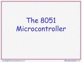 8051 Microcontroller | PPTX