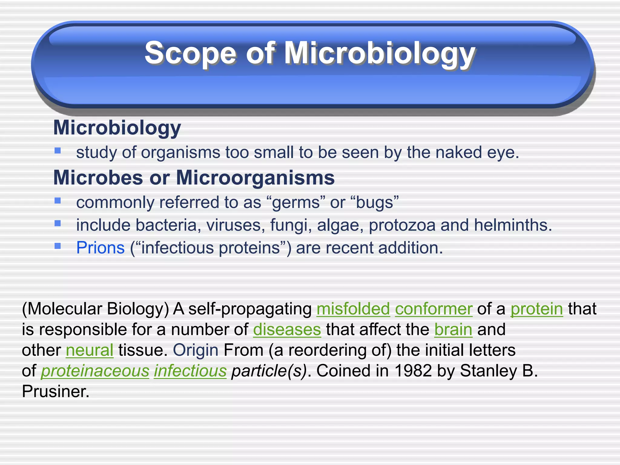 Themes in Microbiology | PPT