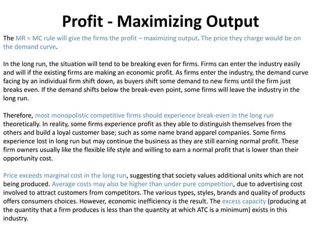 Four Market Structures | PPT