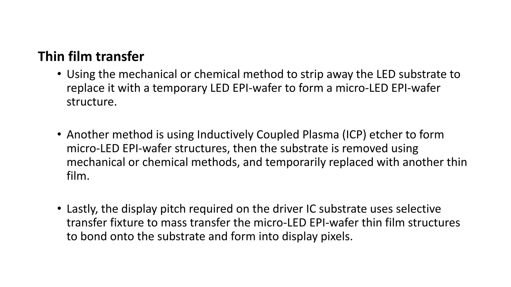 MicroLED : Latest Display Technology | PPT | PDF