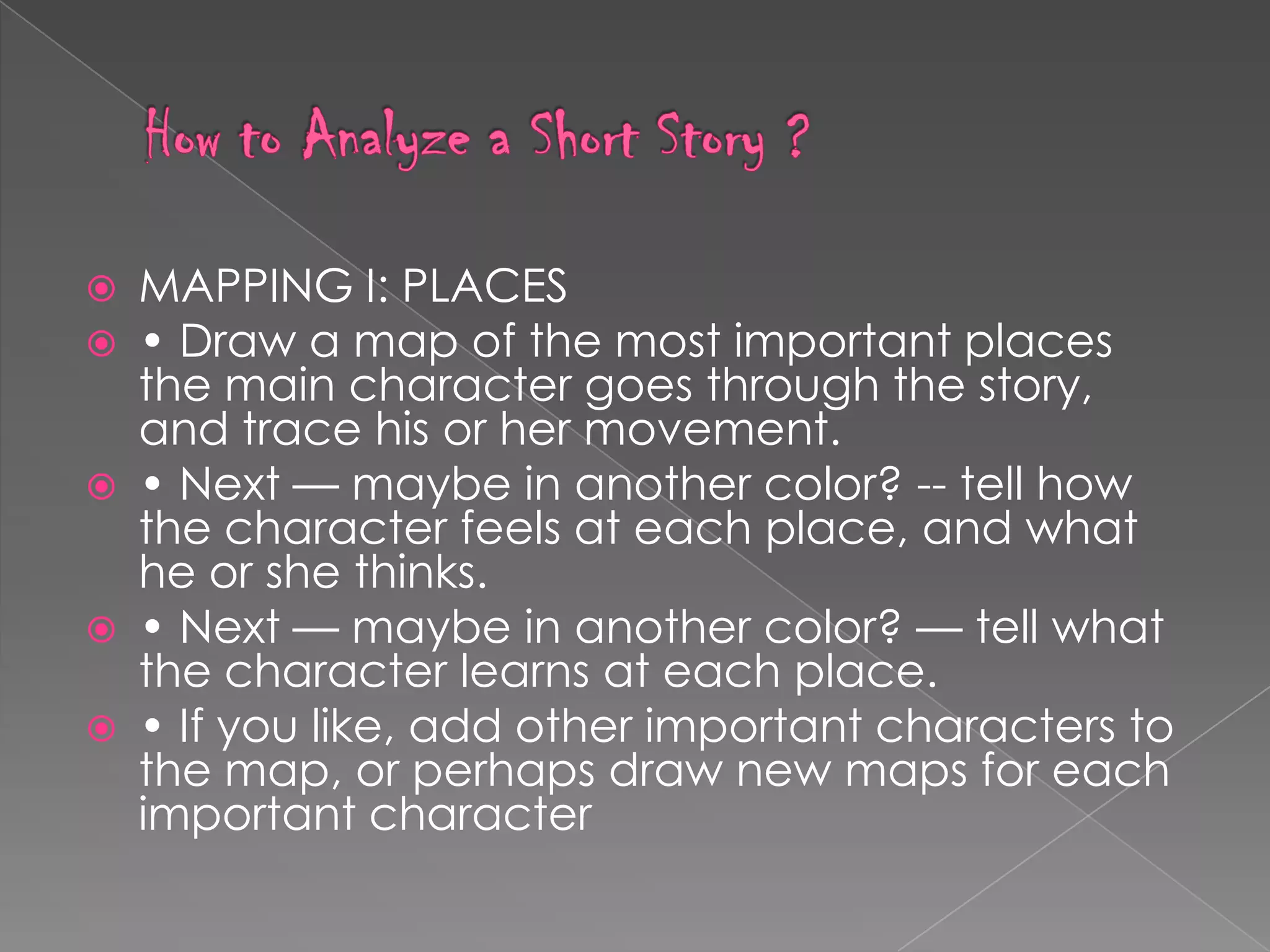 How to analyze a short story | PPTX