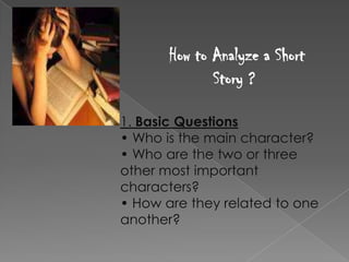 How to analyze a short story | PPTX