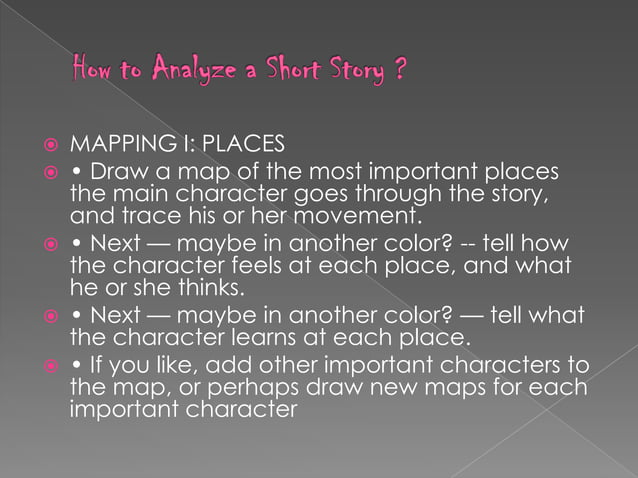 How to analyze a short story | PPTX