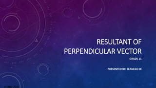 Resultant of Perpendicular Vector | PPTX