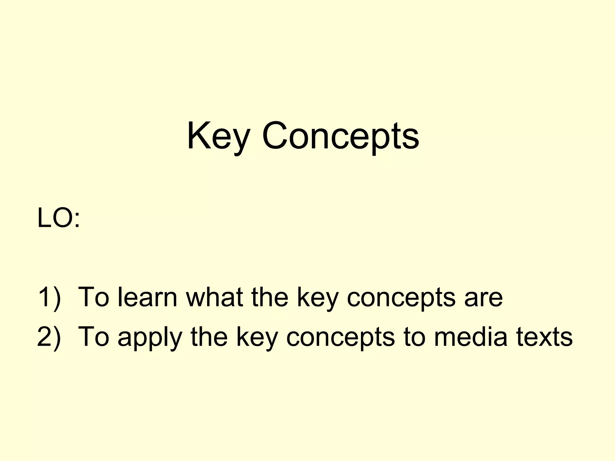 Micro lesson - key concepts | PPT