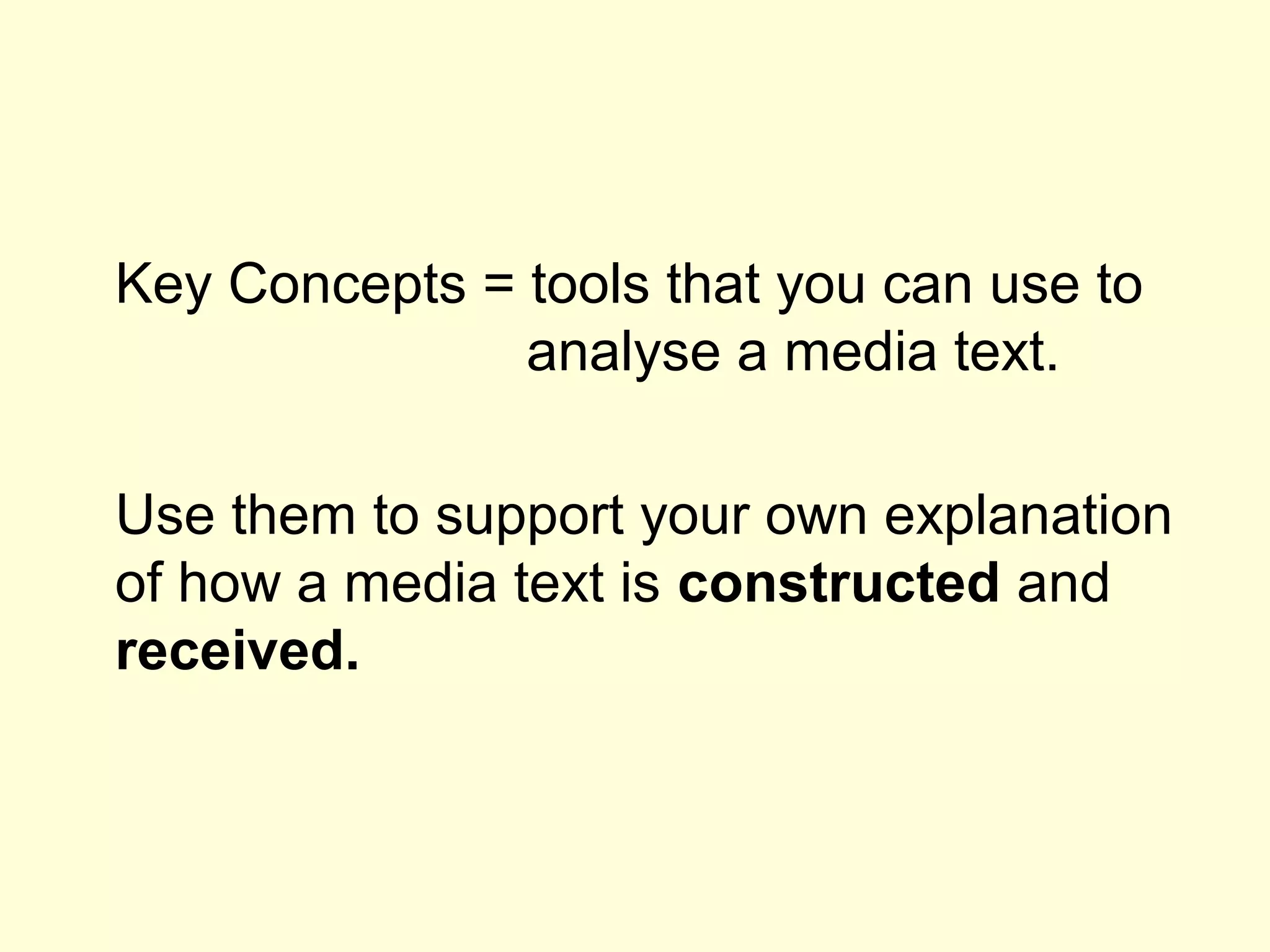 Micro lesson - key concepts