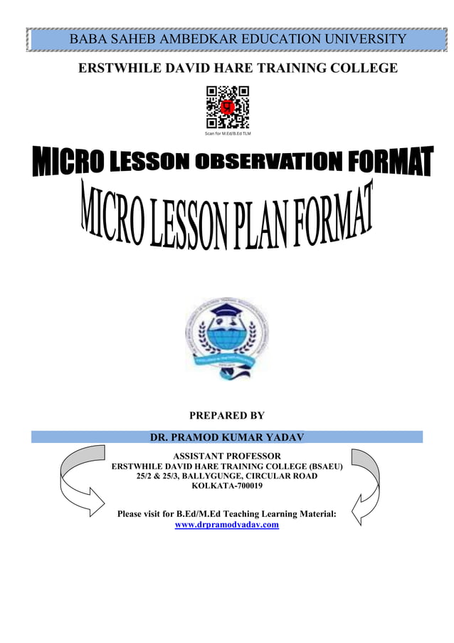 MICRO LESSON PLAN (Feed back Sheet) | PDF | Education
