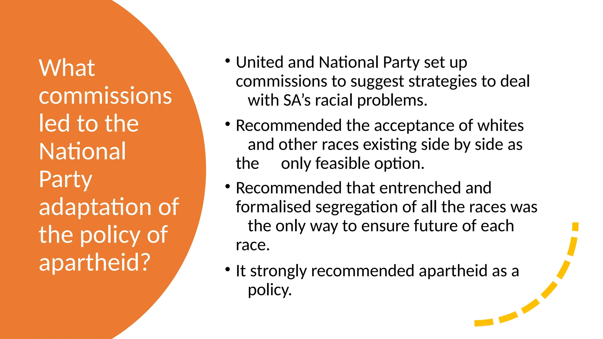 GRADE 11 HISTORY SLIDES ON APARTHEID SOUTH AFRICA . | PPTX