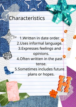 Guides to writing a diary entry, a shorty step by step of what a diary ...