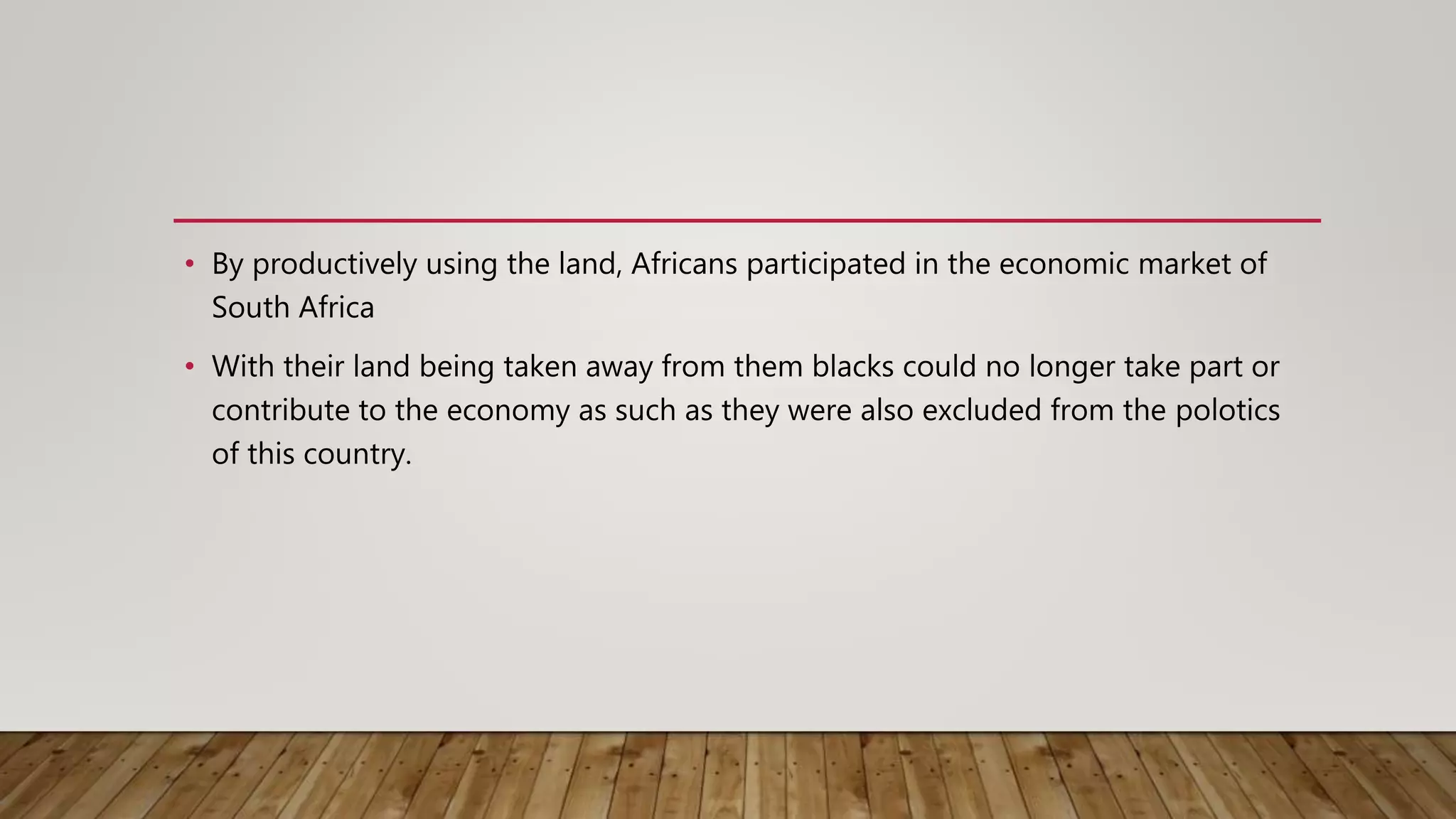 Native land act of 1913 | PPTX
