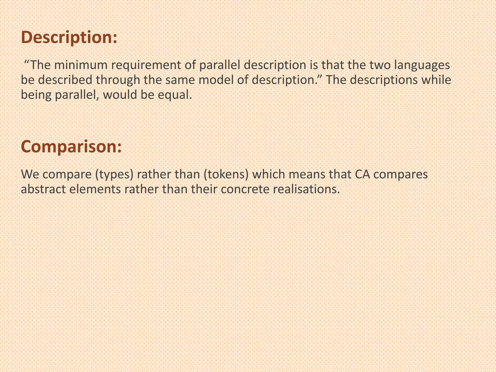 Microliguistic contrastive analysis. | PPTX