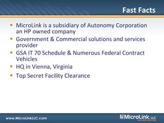 MicroLink Corporate Overview | PPTX