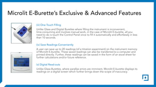 What goes behind making a high precision Electronic Burette | PPT