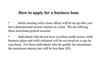 Microloan PowerPoint Presentation | PPT