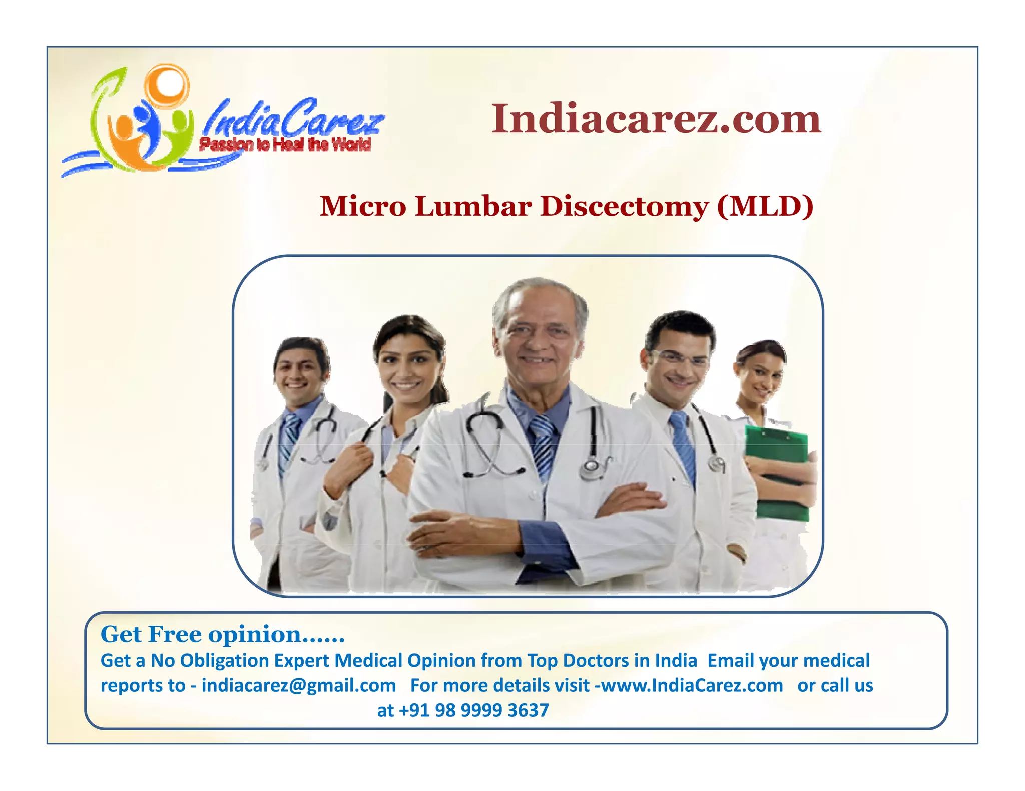 Lumbar Microdiscectomy Surgery | Lower Back Surgery | PDF