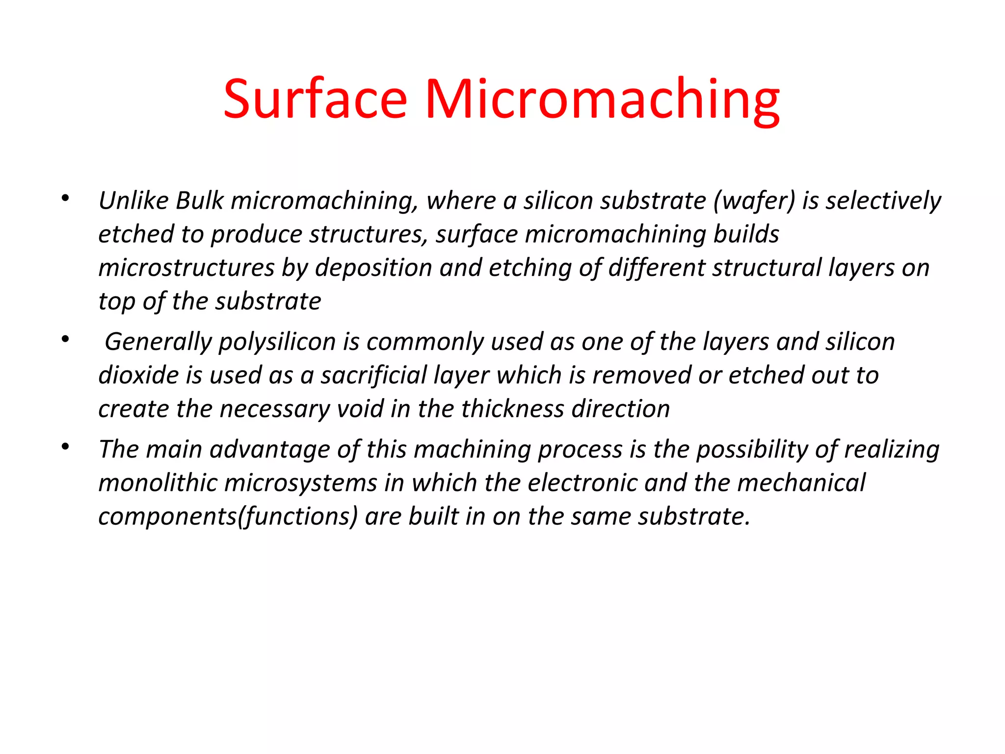 Micromachining | PPT