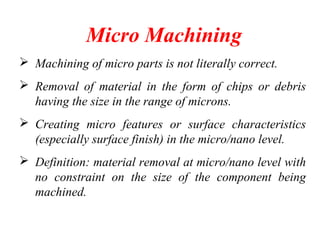 Micromachining | PPT