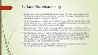 Micro machining | PPTX