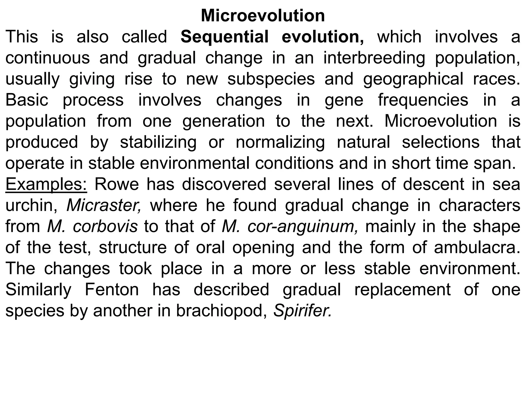 Micro macro and mega evolution | PPTX