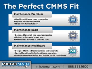 MicroMain Maintenance Overview | PDF