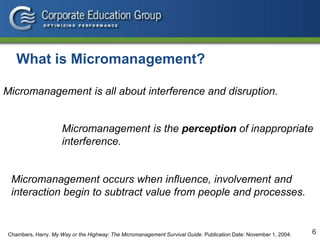 7 Ways to Avoid Being a Project "Micro" Manager | PPT