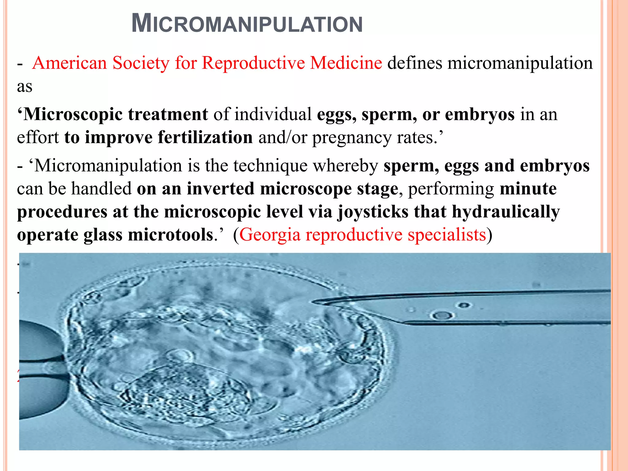 Micromanipulation | PPTX
