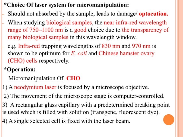 Micromanipulation | PPTX | Reproductive Health | Diseases and Conditions