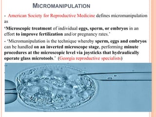 Micromanipulation | PPTX